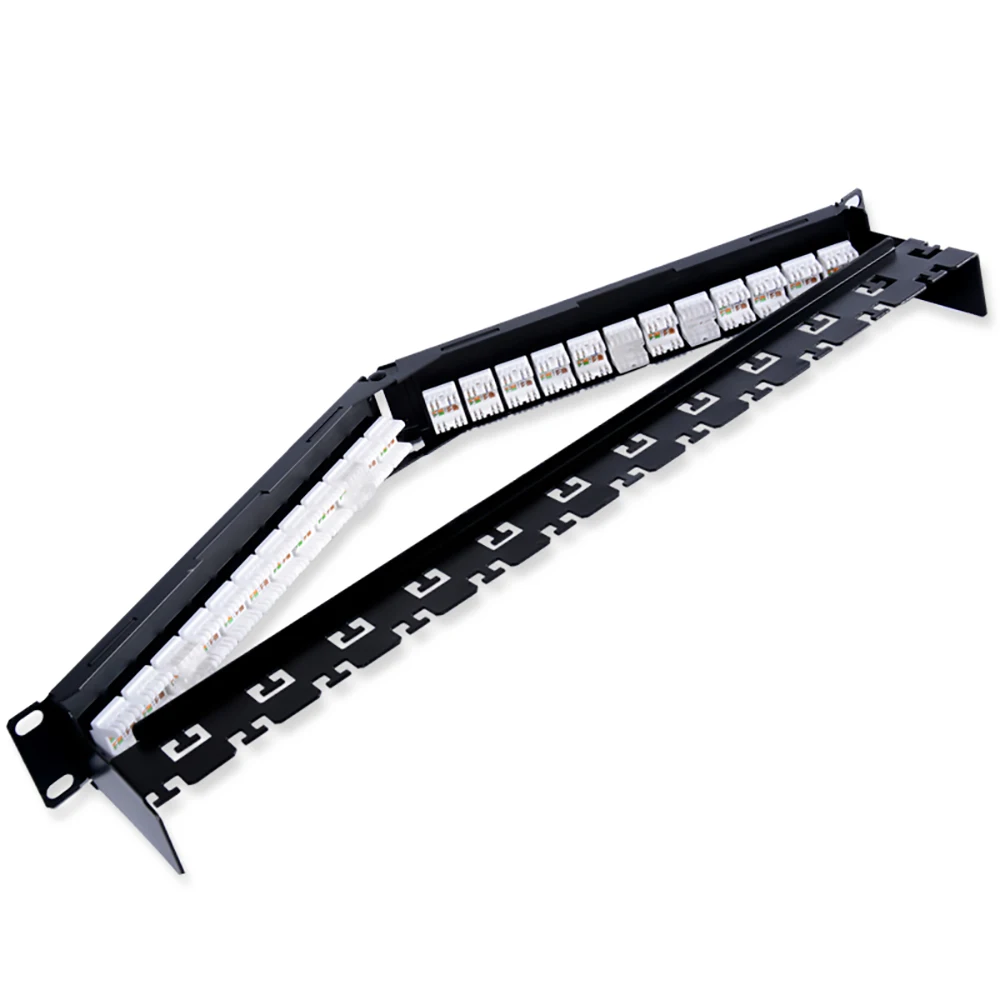 MT-4210 24 Port Network Patch Panel 24 Port 1u Blank Patch Panel with ...