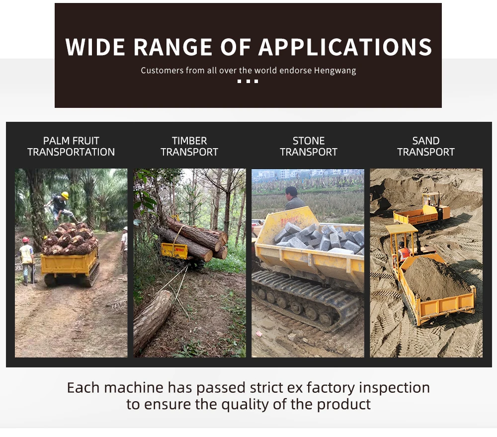 Self Loading Farm Crawler Plantation Vehicles Carrier Diesel ...