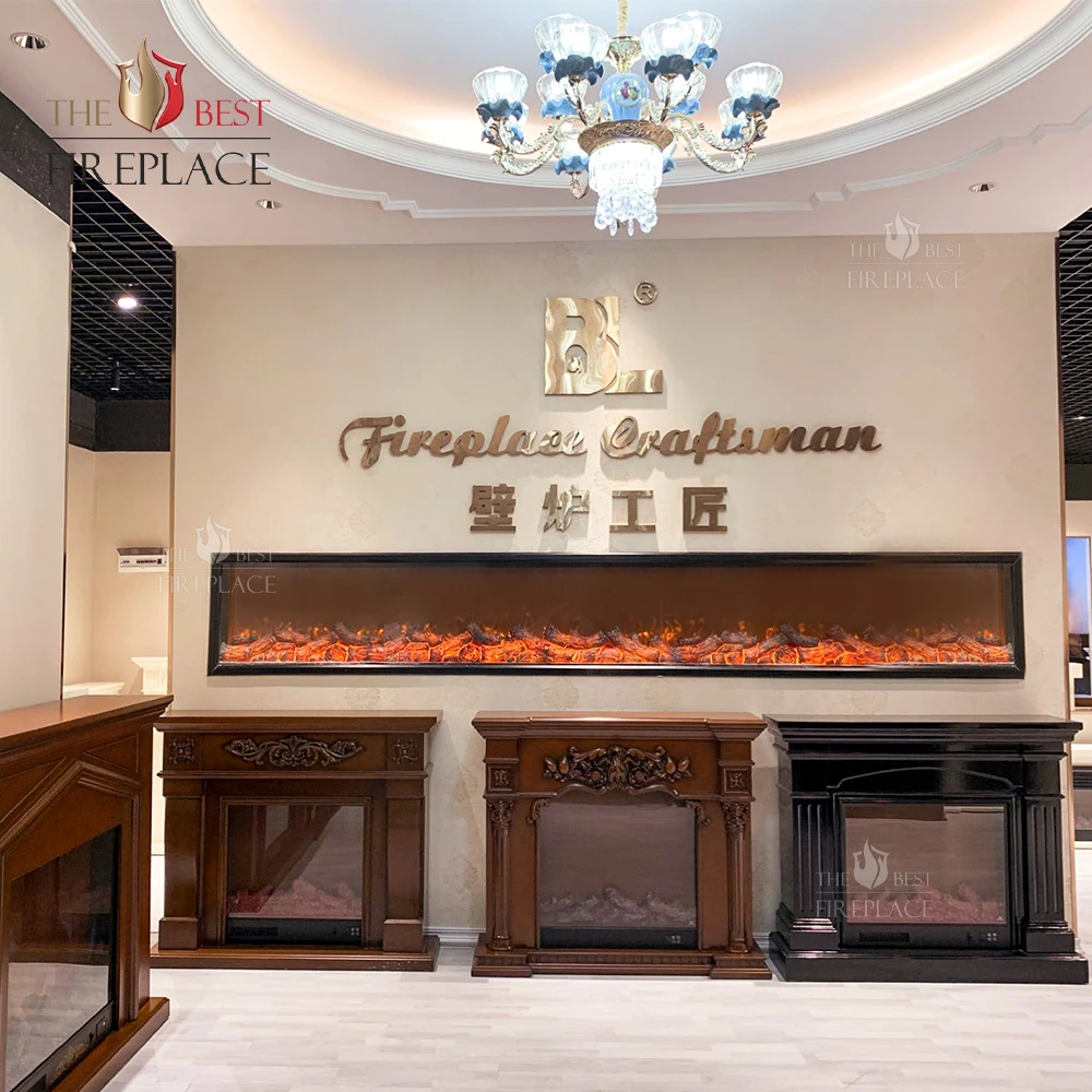 Modern Best Led Flame Carbon Steel With Stainless Steel Electric Fire ...