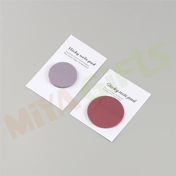 Small Round Sticky Note Pad Transparent Clear Plastic Page Flags With ...