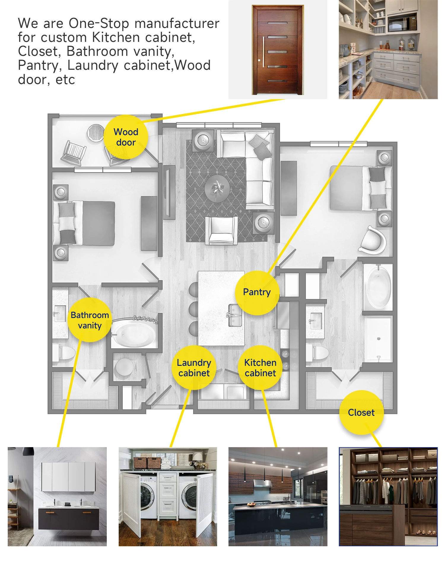White Oak Solid Wood Inset Frame Kitchen Cabinet - Durable & Stylish