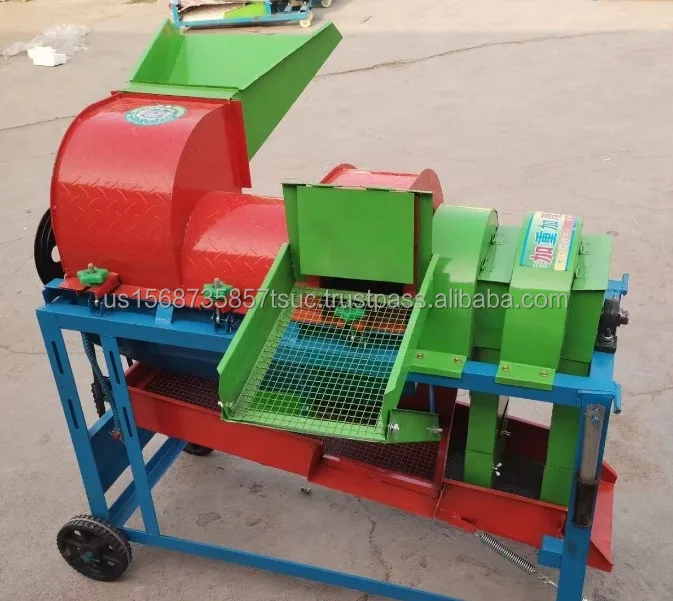 High efficiency millet sorghum threshing machine multifunctional grain ...