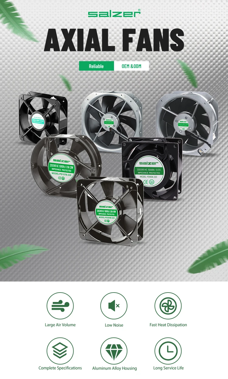 SALZER PD200B-220 AC Industrial Axial Flow Fan - 272CFM