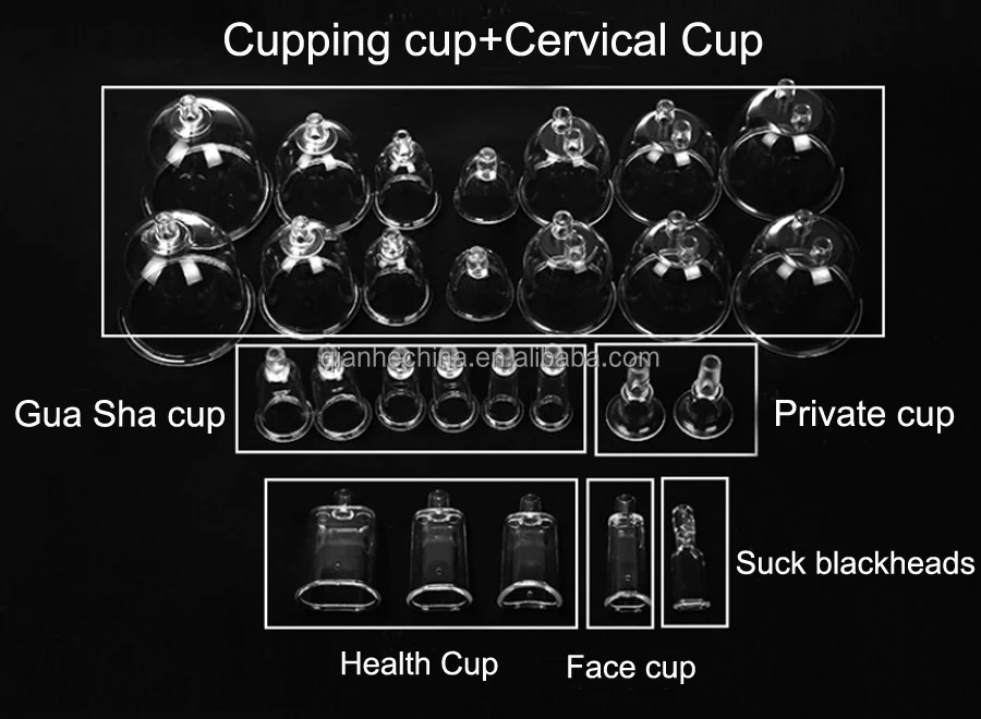 Best Electric Negative Pressure Plastic Cups Cupping Therapy Machine ...