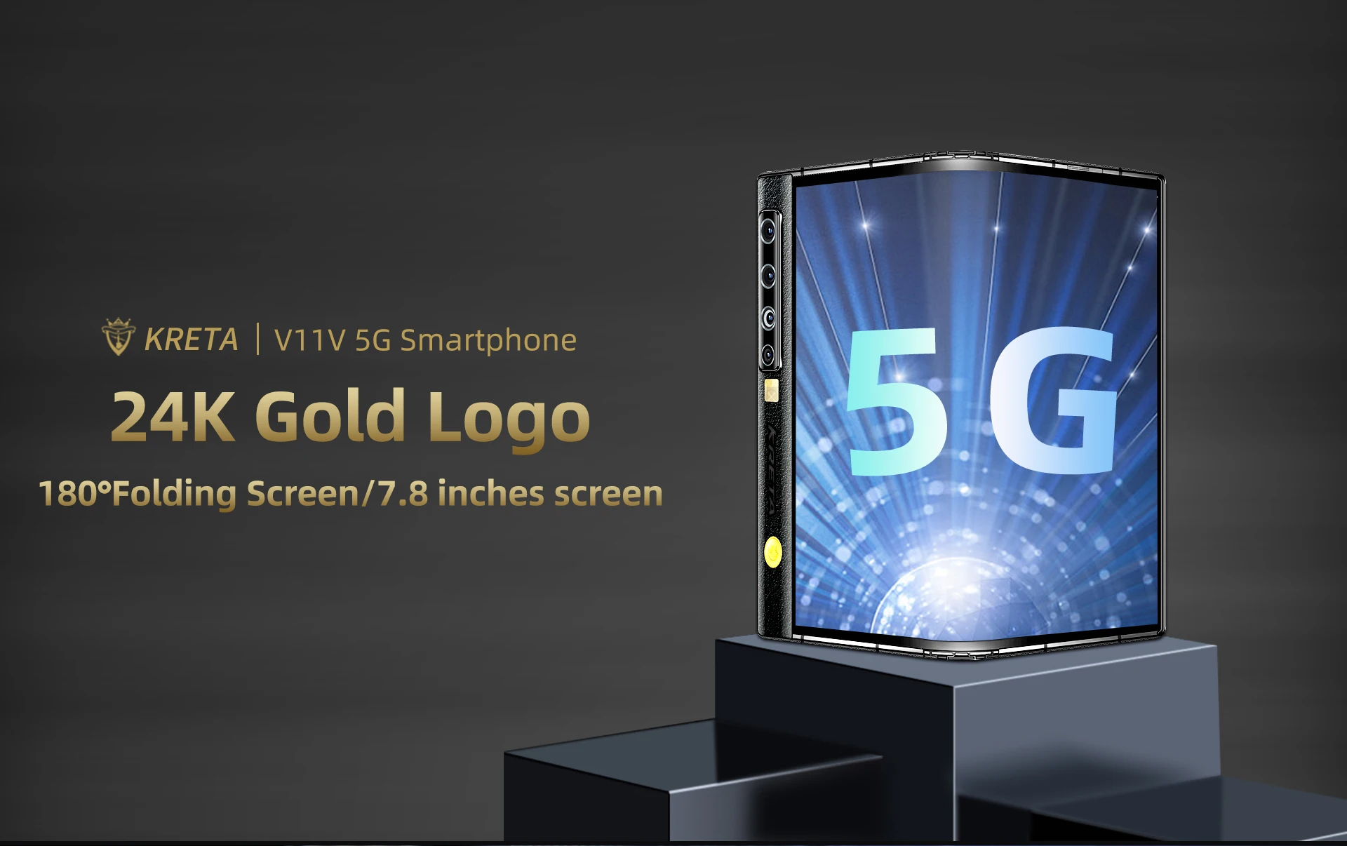 Kreta V11v High-end Business Folding Screen Mobile Phone 12GB+512GB 7.8 ...