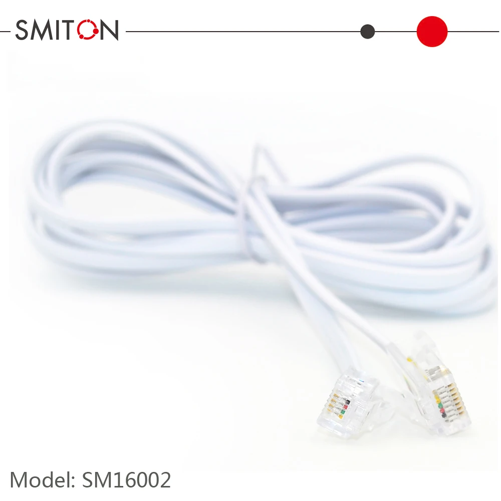 RJ45 to RJ11 Cable 8P4C to 6P4C - Custom Length, Copper Telephone Cord ...