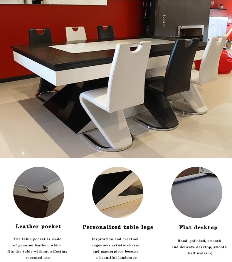 Modern Style Z-shaped Table Legs Design Solid Strong Oak Material ...