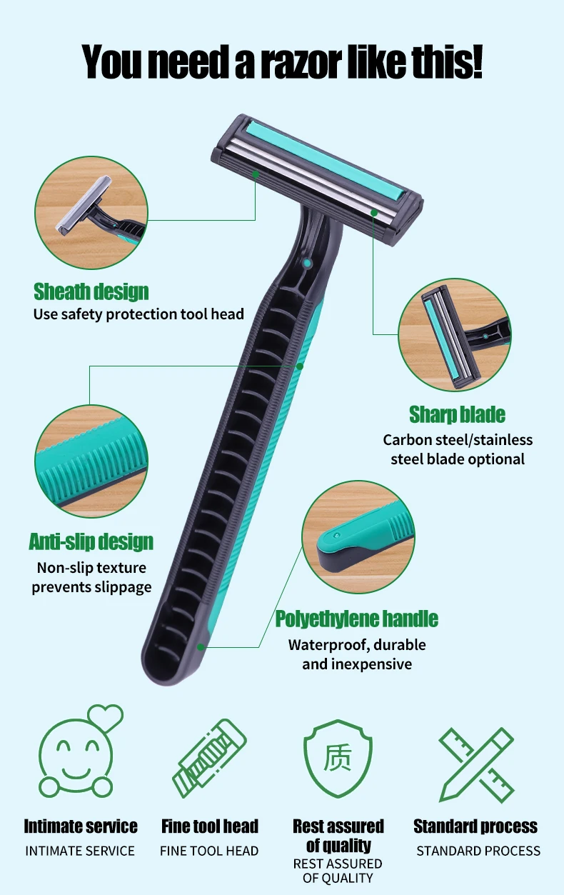 Hot Tattoo Disposable Shaver Double Blade Razors Medical Shaver ...