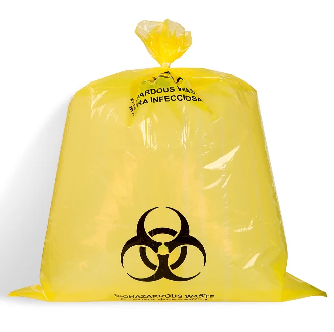 Autoclavable Biodegradable Biohazard Garbage Bag Side Gusset Design ...