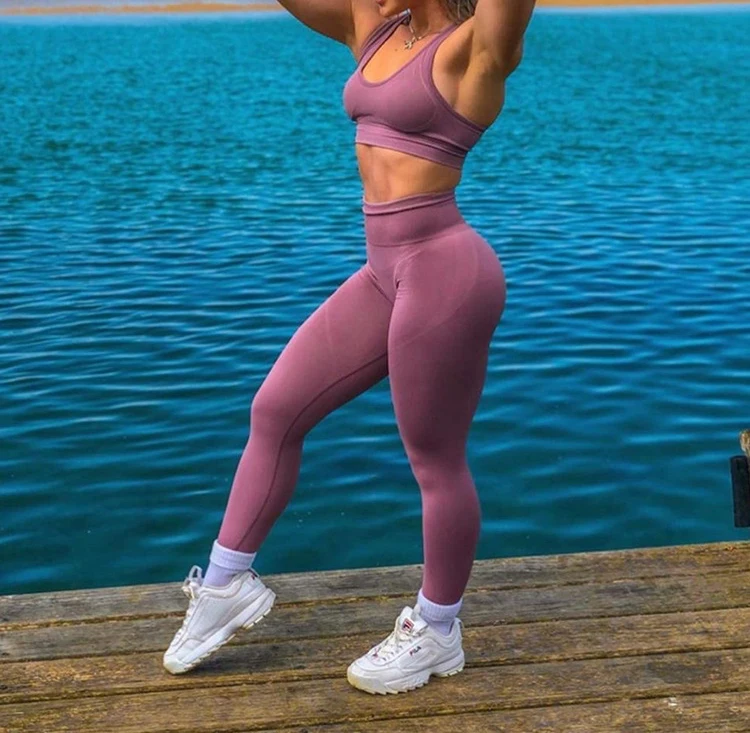 4pcs Seamless Women Sportswear Yoga Suit Gym Fitness Sets Padded Sports Bra With Yoga Shorts ...