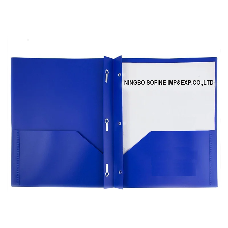 A4 Size Plastic File Bag with Pocket Folder and 3 Prongs for Effective ...