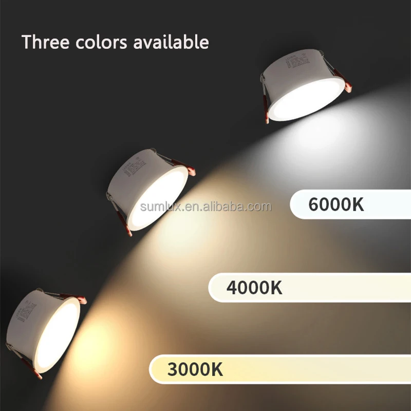 Factory Delivery Led Flat Panel Downlight 4 Inch 6inch Dimmable Led ...