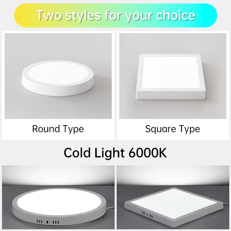 Modern Indoor Commercial Surface Mount Led Panel Light/led Panel Light ...