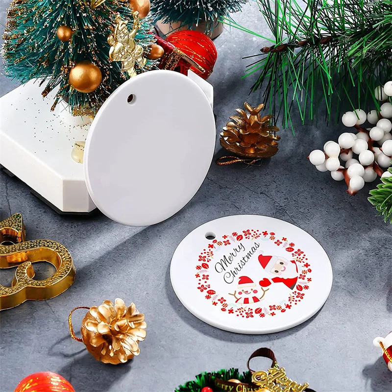 Usa Warehouse Double Sided Flat Diy Print Sublimated Round Heart ...