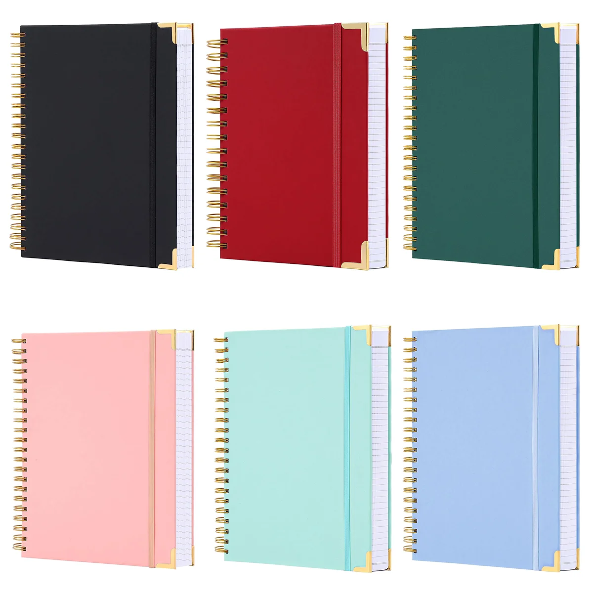 Customizable Spiral Notebook - A5 Diary with Leather Cover