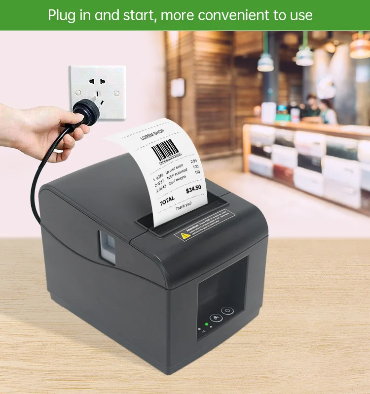Winpal WP80T POS Thermal Receipt Printer - 80mm, Auto Cutter