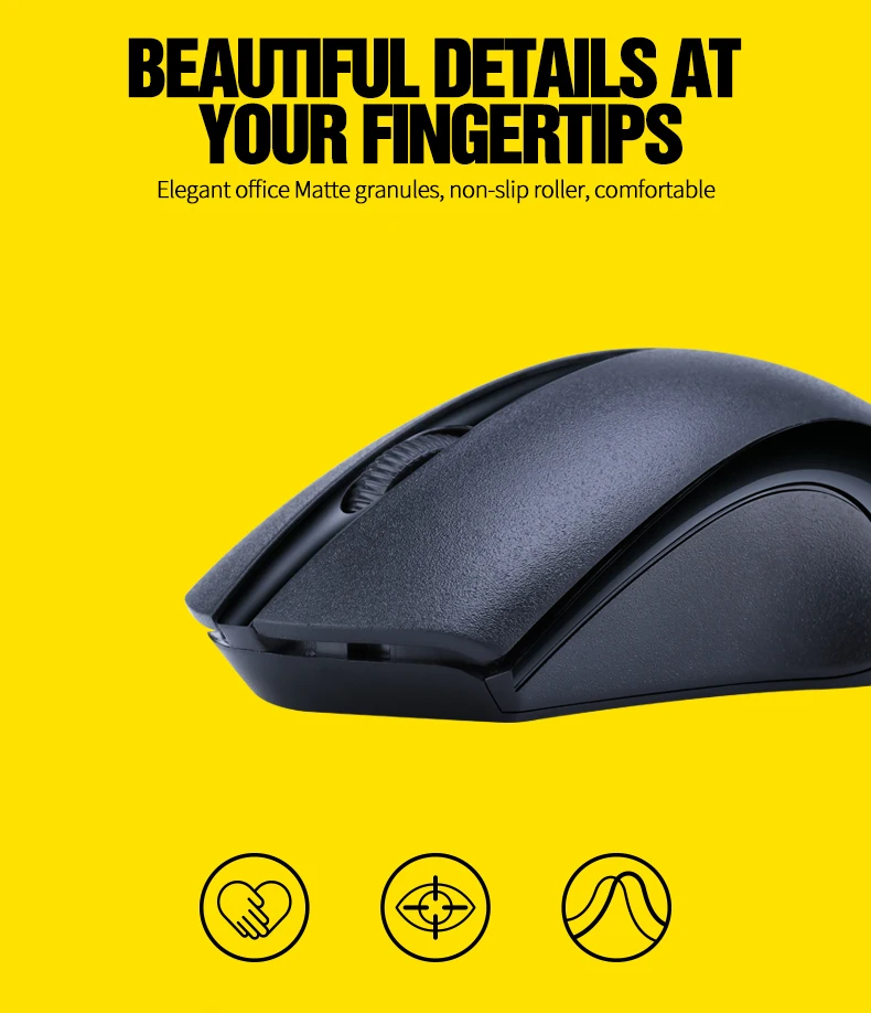 Q2 Wireless Mouse - Ergonomic 2.4G Computer Mouse