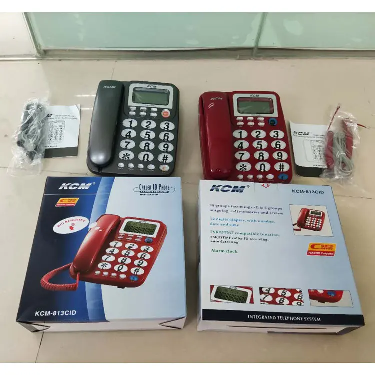 Caller Id Telephone,Desk Telephones Set Lcd Display Landline Telephone ...