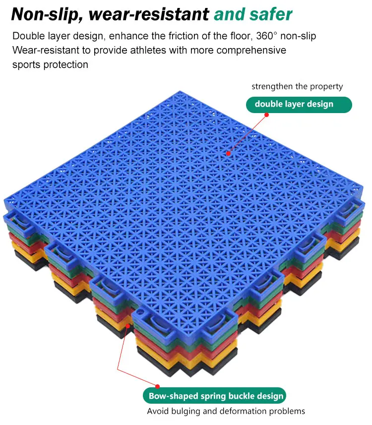 PP Sports Interlocking Outdoor Flooring - Durable & Versatile