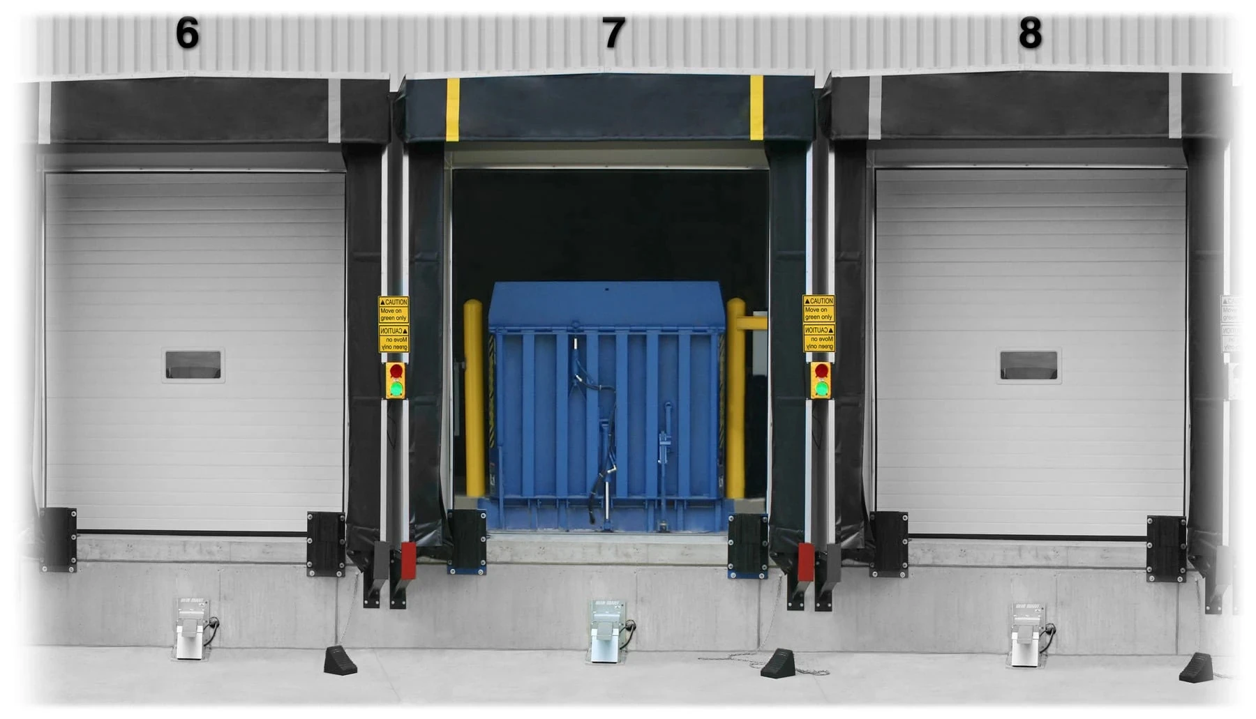 Panda 8t Hydraulic Vertical Dock Leveler Hydraulic Loading Unloading Platform Automatic ...