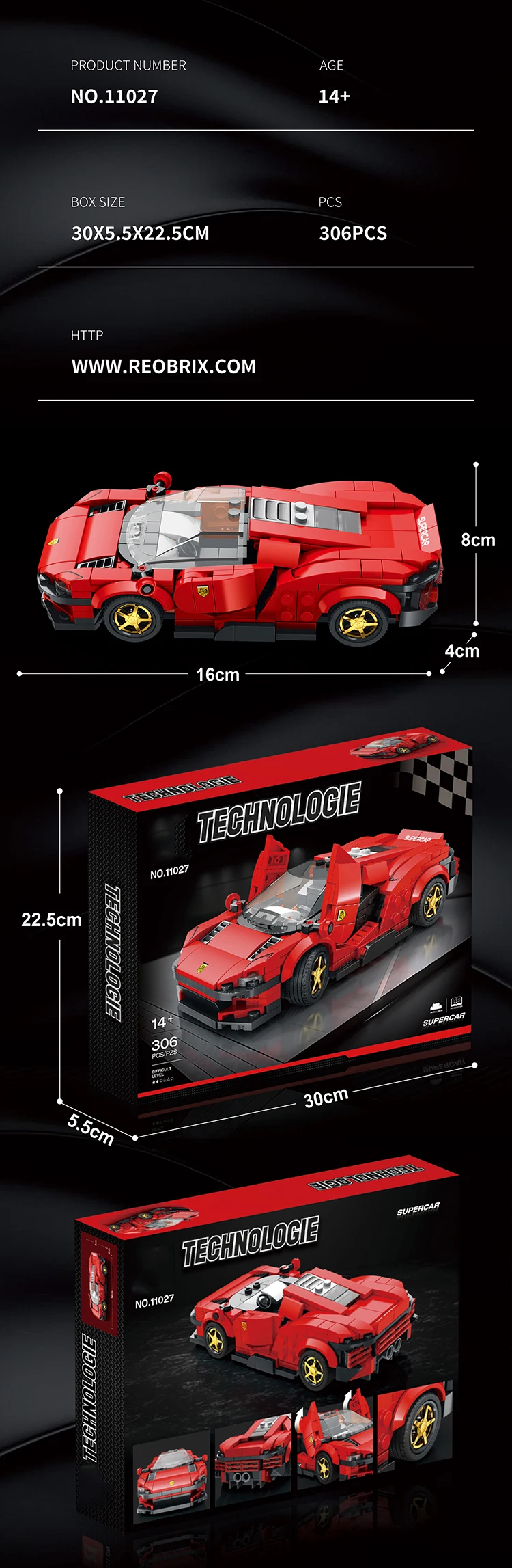 Daytona Sp3 Super Sport Car Building Block Diy Technical Brick Car 2024 ...
