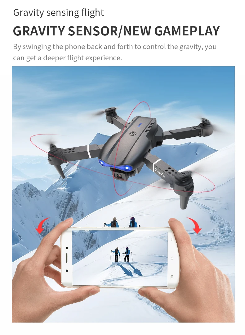 Best Cheap Drone Mini E99 Drones with 4k Camera and Long Range Foldable ...