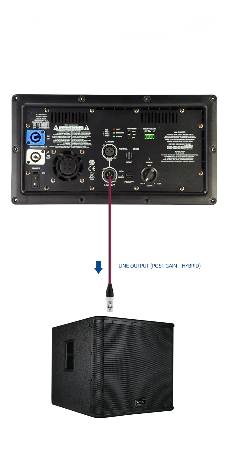 KLA181A 1000W Class D Power Amplifier Module for Bass Speakers