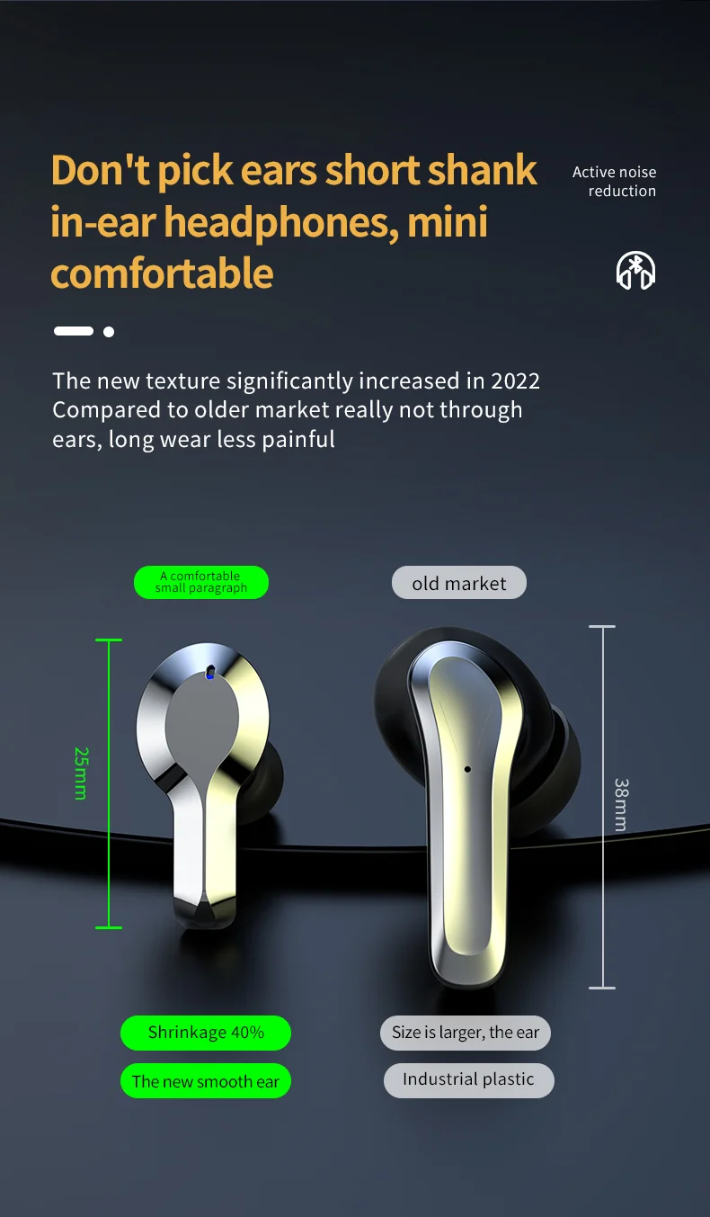 Q25 Pro Earphone - 5.3 TWS Wireless Headphone for Gaming