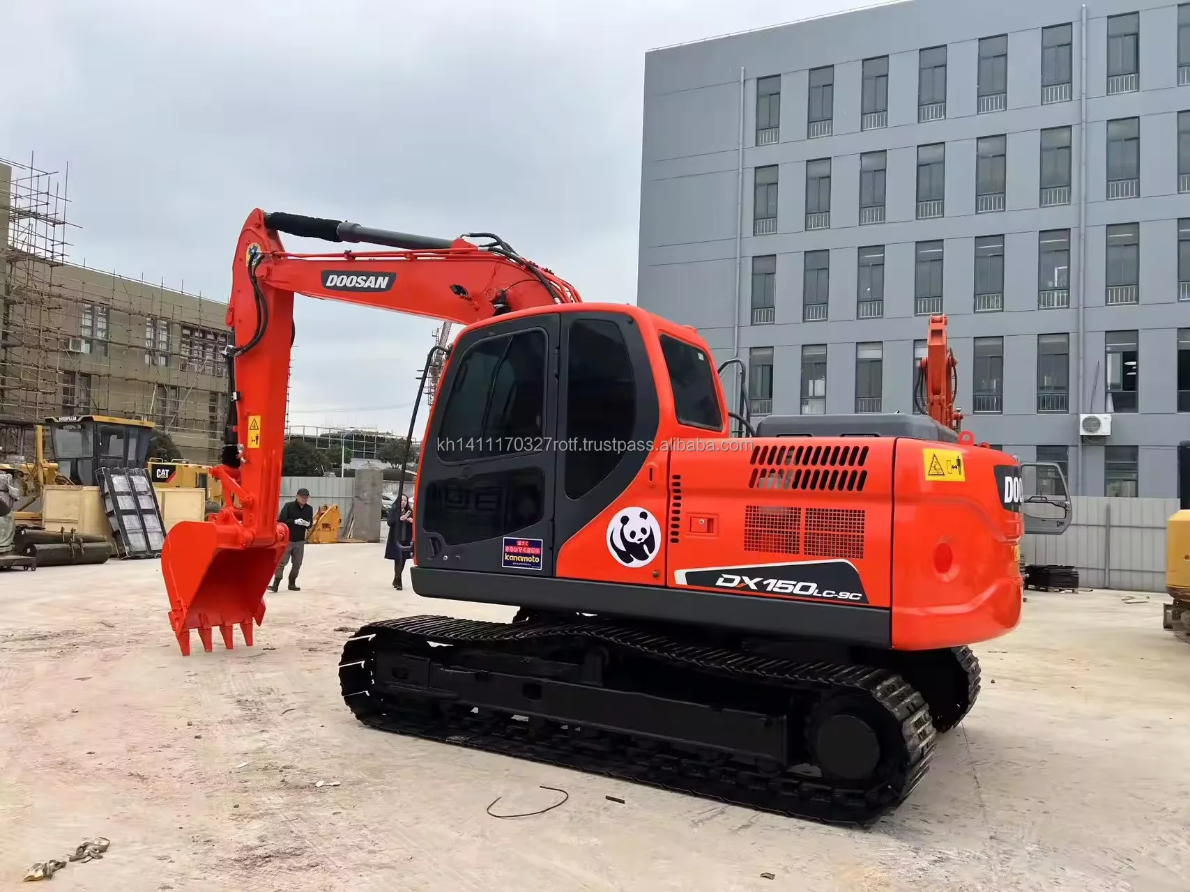 DOOSAN USED ORIGINAL DX150 DX150LC-9C HYDRAULIC EXCAVATOR 15 TONS MIDI ...
