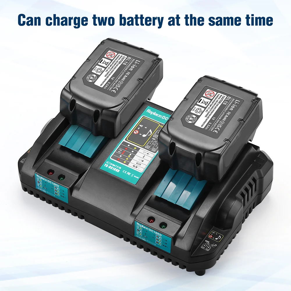 18volt 18650 Replacement Battery 5500mah Rechargeable Lithium Ion Power Tool Battery Set For ...