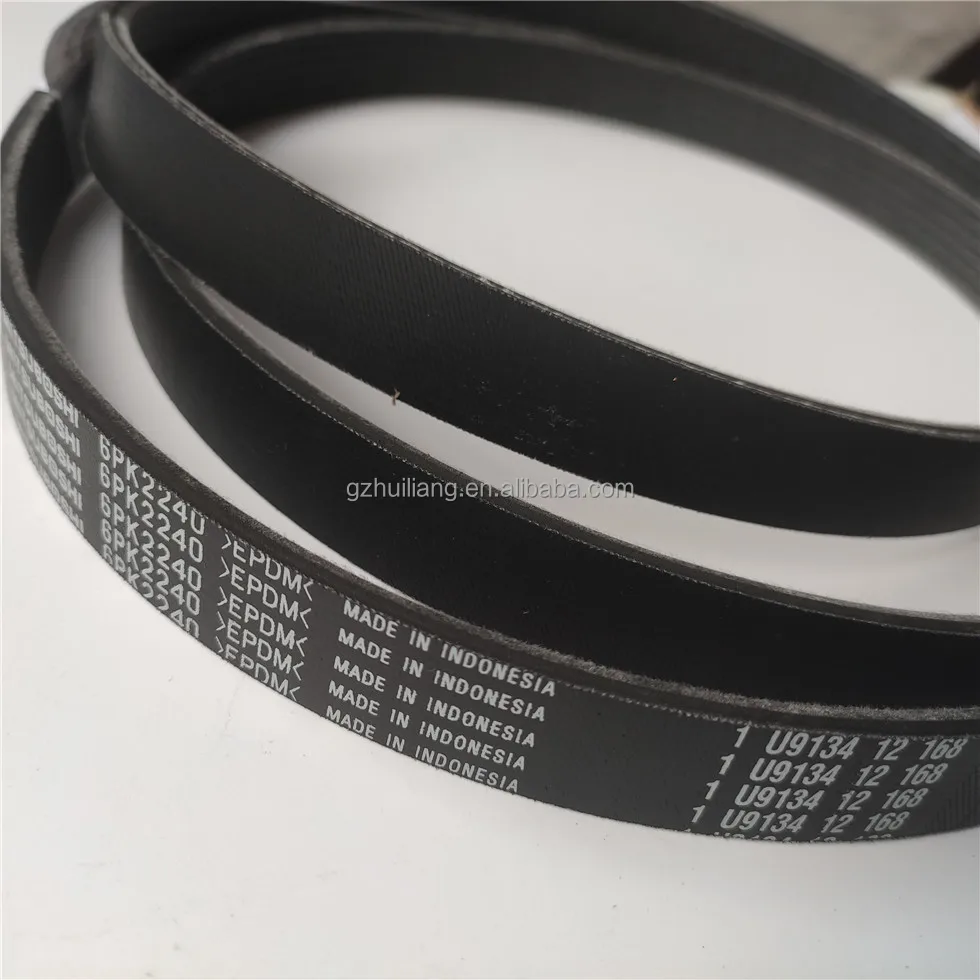 Toyota를 위한 자동 V 벨트 늑골을 붙인 팬 벨트 발전기 벨트 6PK2240 90916-02586 기준 90916 ...