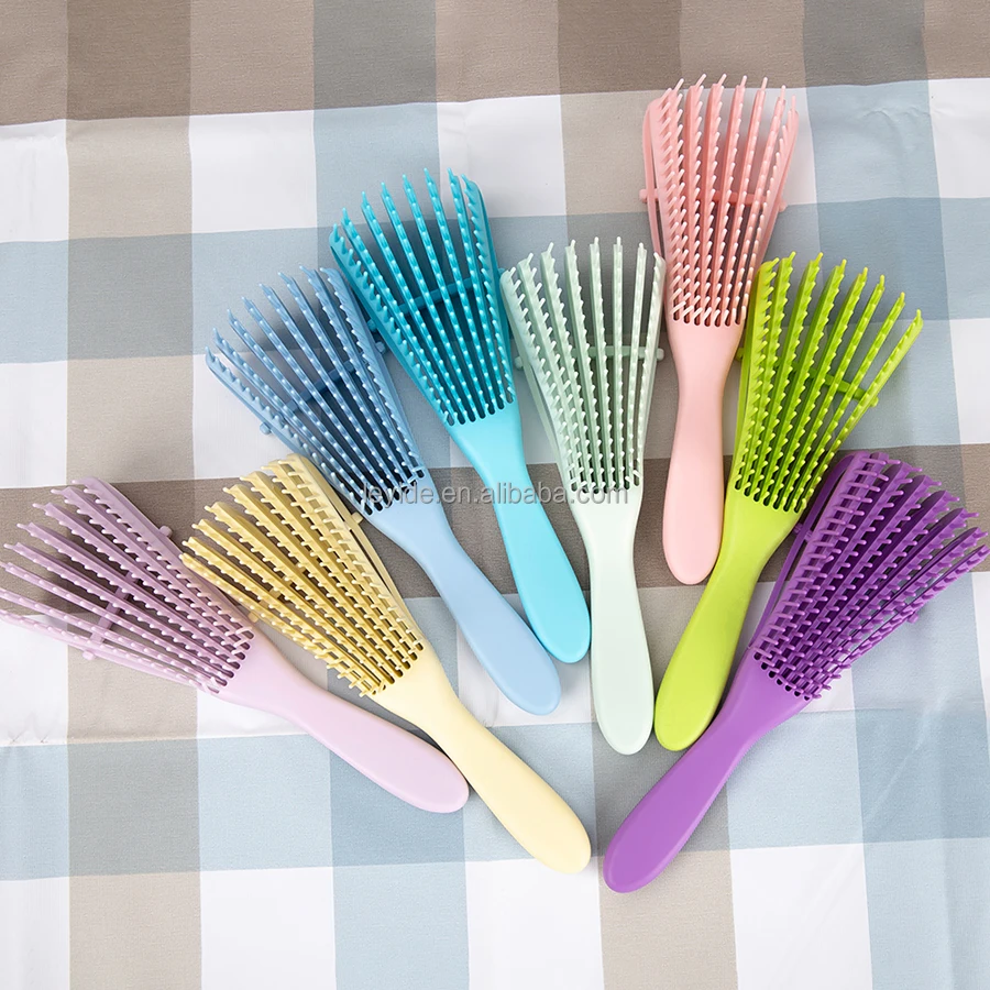 In Stock Peigne Cheveux Octopus Eight Rows Hair Detangler Comb Vent ...