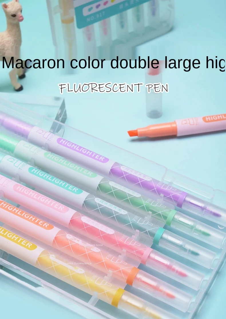 Creative Double-Headed Highlighter Set for Art & School