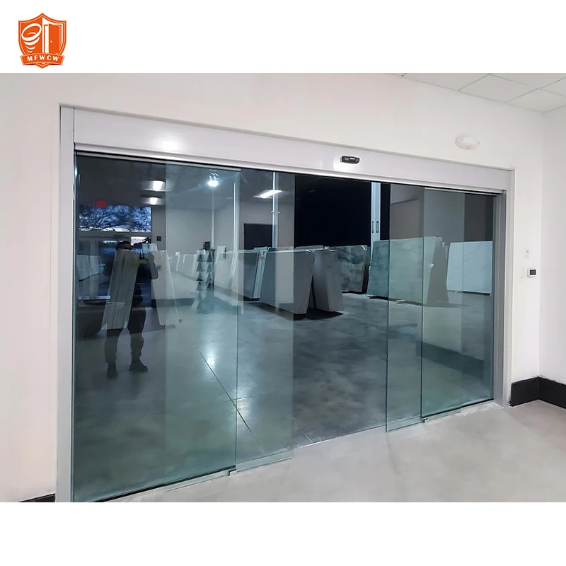 Frameless Glass Sliding Door Smart Sensor Door Commercial Automatic ...