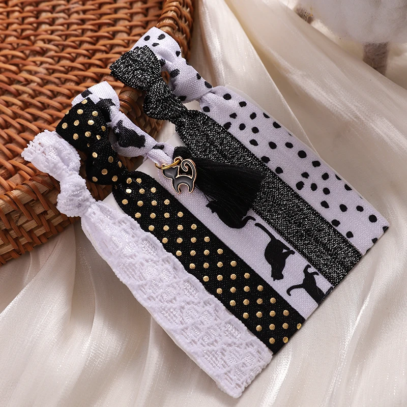 50 Packs of 5 Hair Ties - Stylish & Functional Wristbands