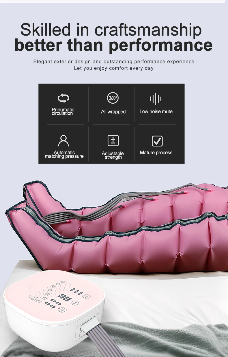 Reflexology Air Bag Acupressure Dual Foot Massage Machine With Knee ...