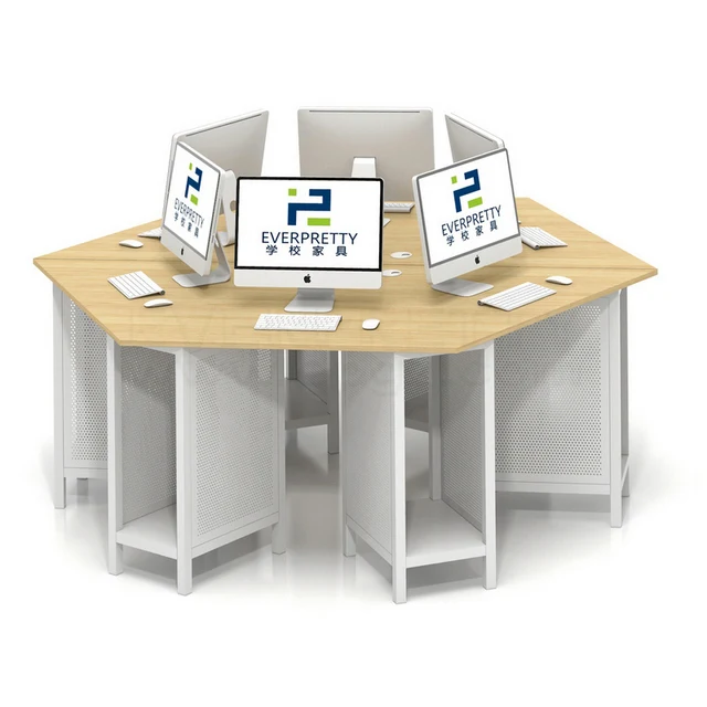 Laboratory Computer Desk Wooden Table Combination With Cpu Stand - Buy ...