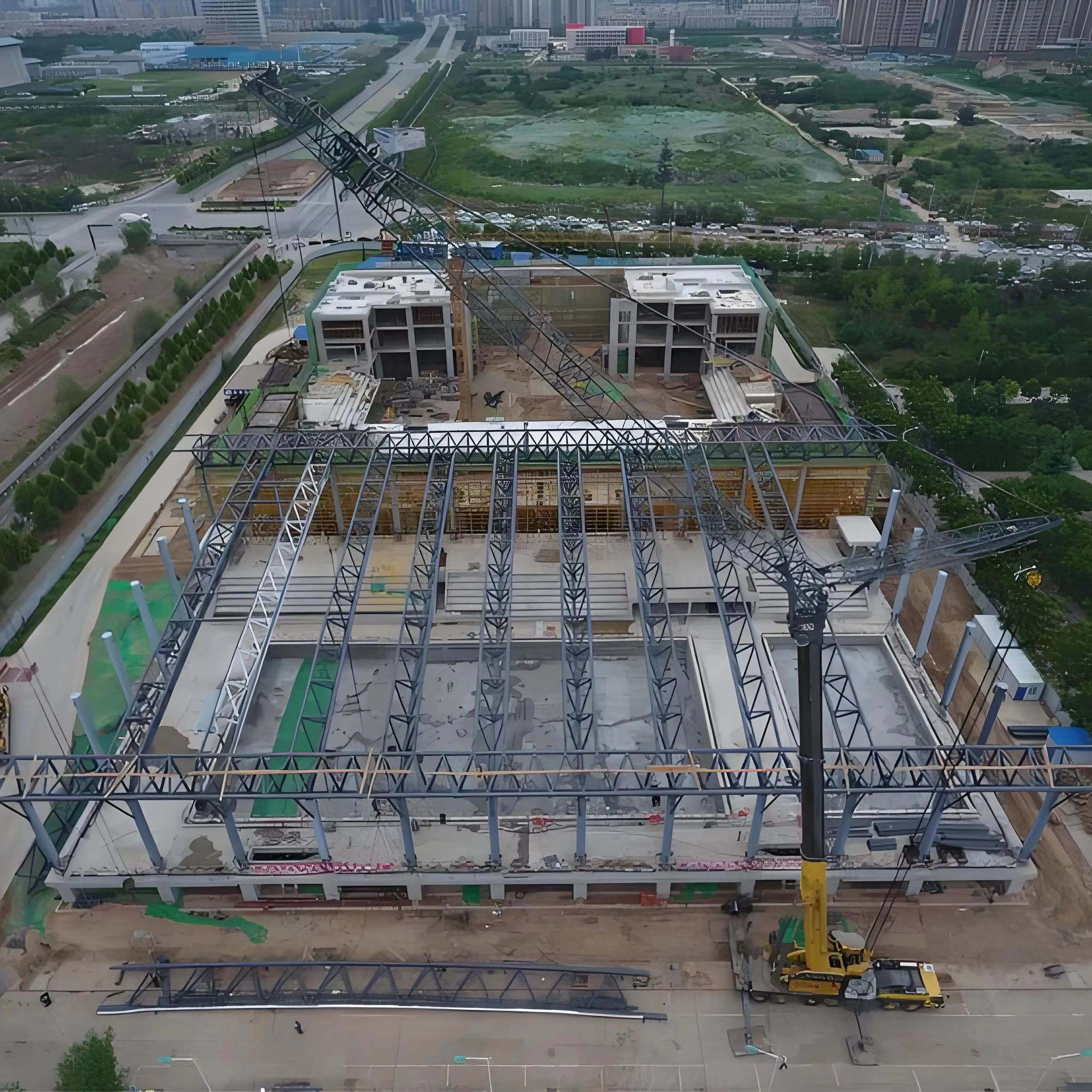 Indoor Stadium Sport Arena Hall Building Steel Truss Roof Gymnasium ...