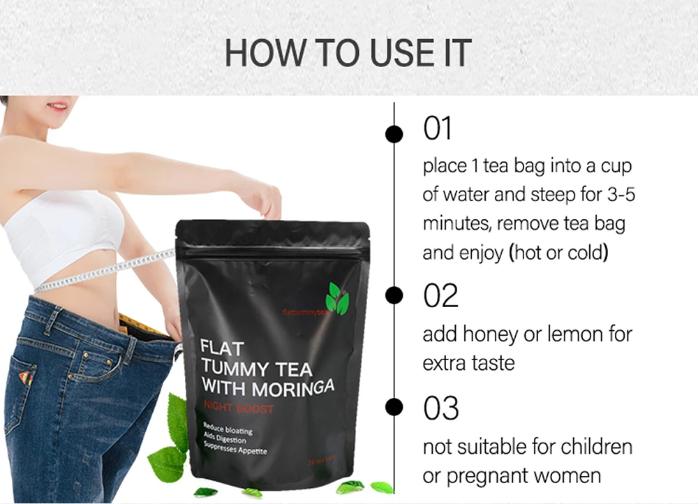 28 Days Flat Tummy Tea Private Label Green Detox Tea Slim Drink Weight ...