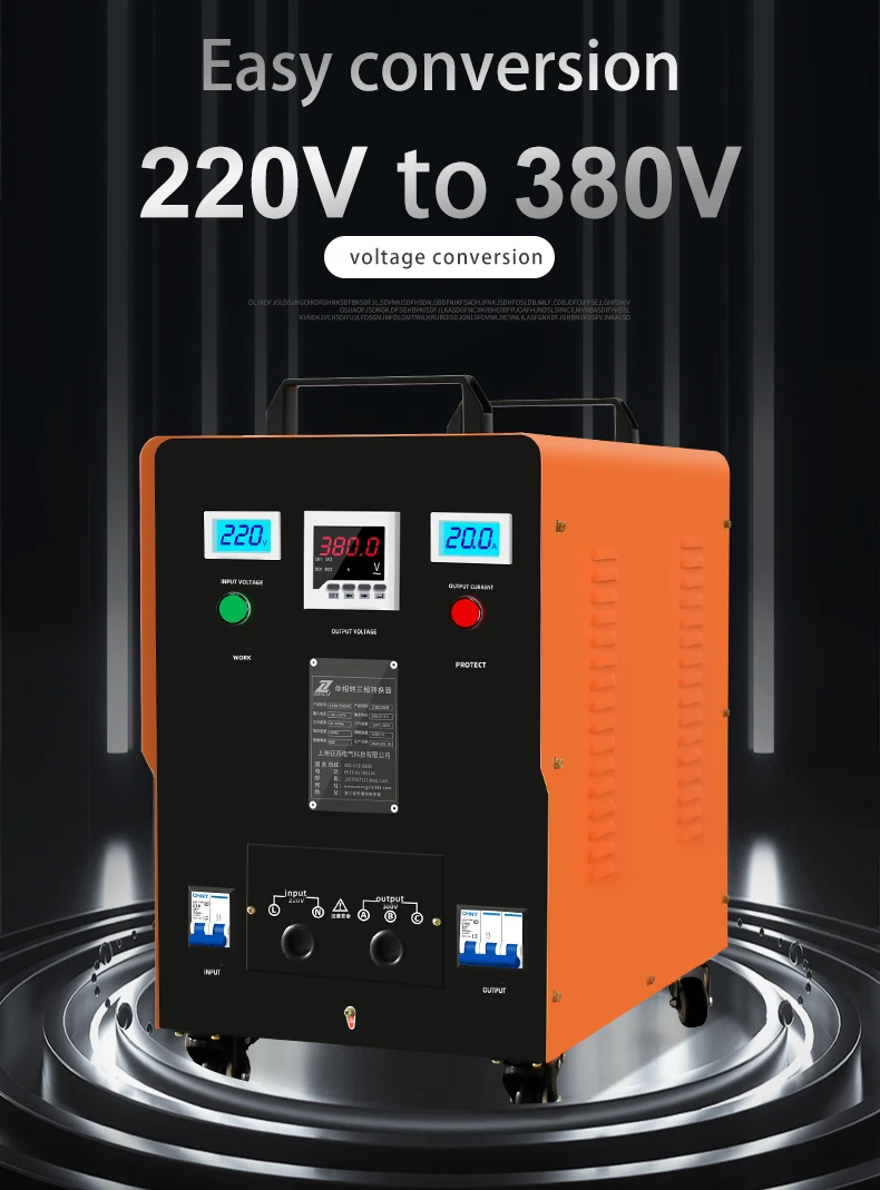 ZX 15KVA 20KVA High Power Single Phase 220V Three Phase 380V Coil Voltage Converter Transformer ...