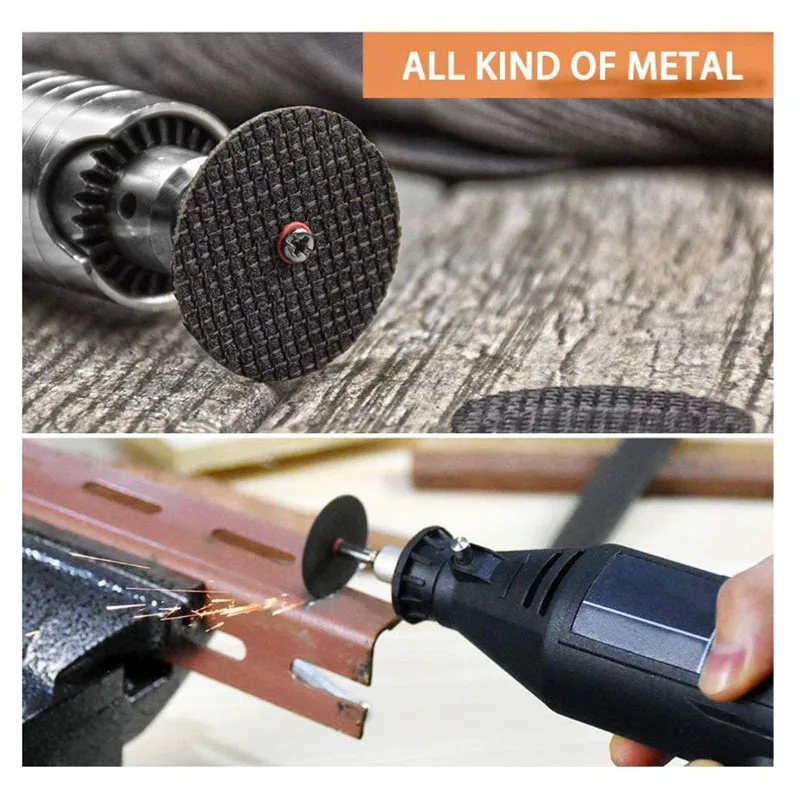 Dremel Rotary Tool 32pcs Cutting Discs HSS Circular Saw Blades Resin Cutting Discs Diamond Cutting Wheels Plastic Box Silver DIY Alibaba