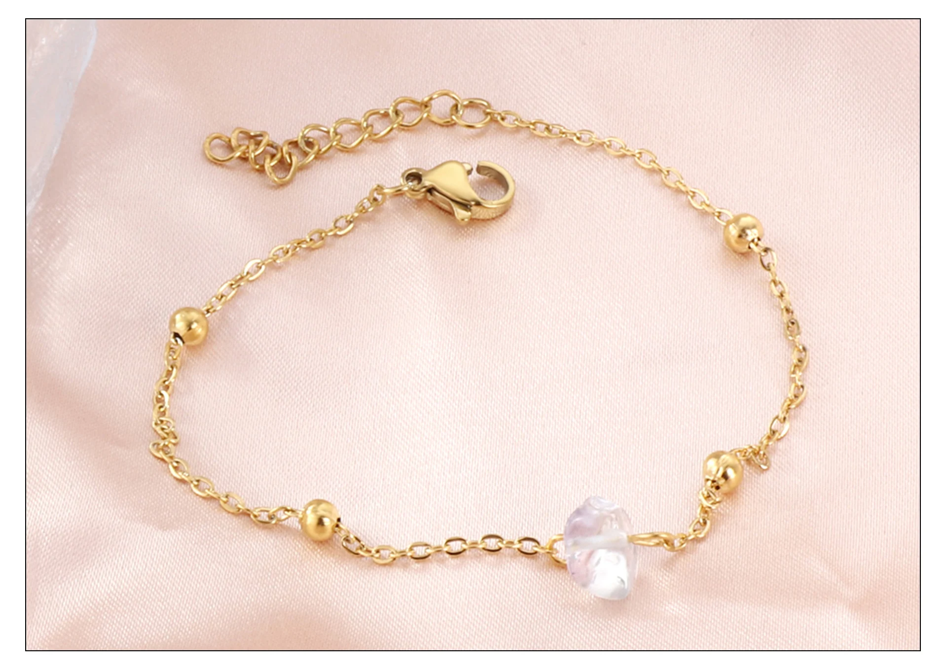 Korea Non Tarnish & Waterproof Colorful Elegant Gold Chain Simple ...