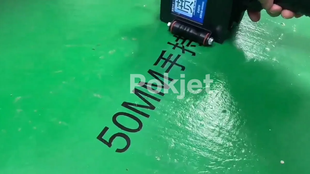 Expire Date Bar Code Logo Coding 50mm Handheld Inkjet Automatic ...