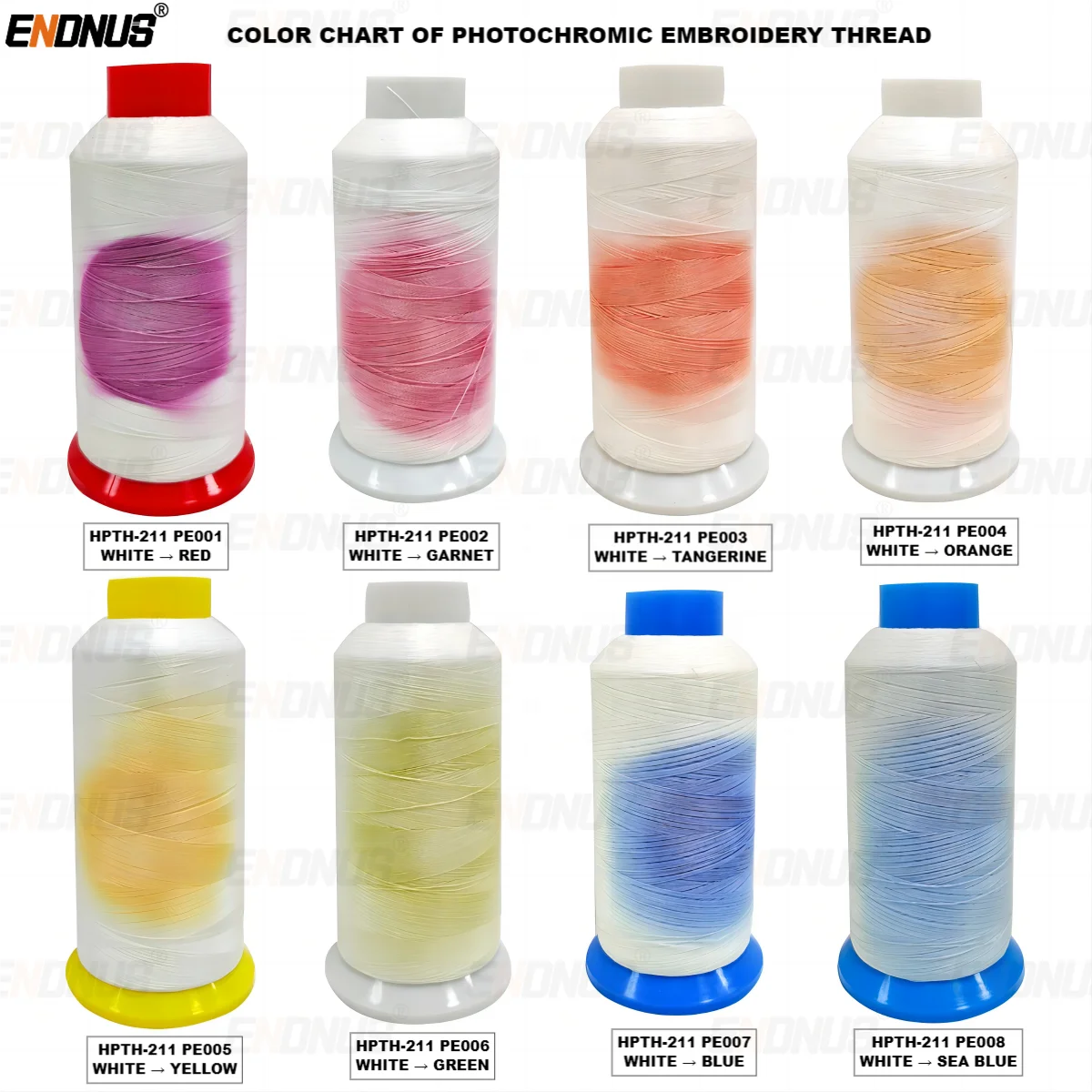 Uv Color Change Photochromic Solar Active 150d/2 Polyester Embroidery ...