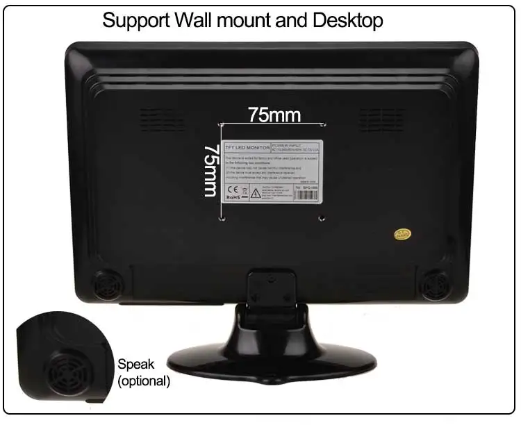 Oem Accept 12.1 Inch Stand Alone Led Monitor 12 Inch 12v Lcd Computer ...
