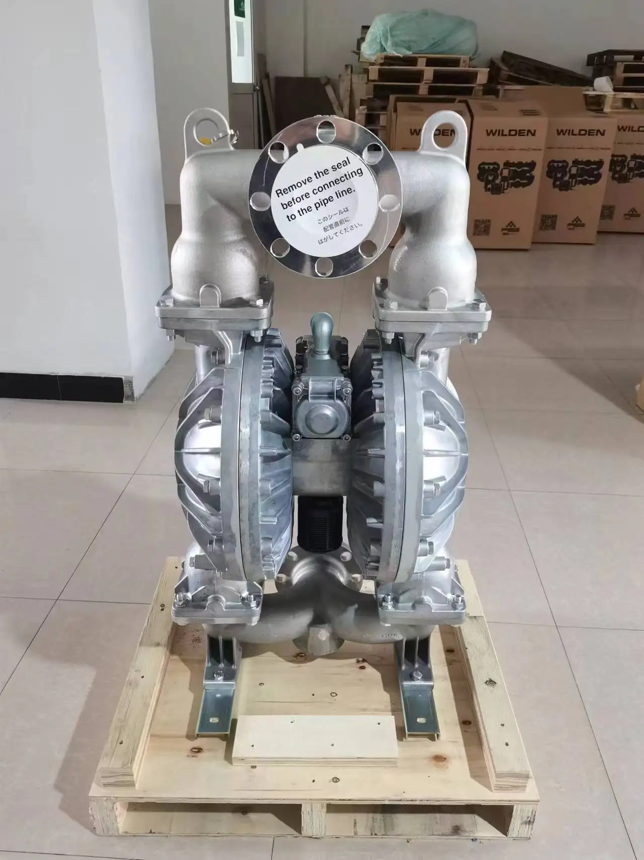 Air-operated Double Pneumatic Diaphragm Pump Ndp-80ban With Stainless Steel Shell And Ptfe ...