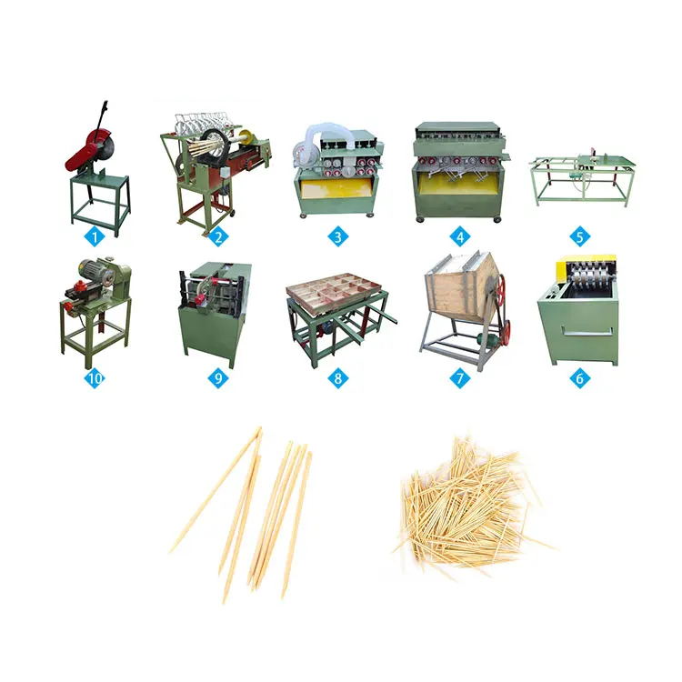 Easy Operating Automatic Making Machine Bamboo Toothpick / Tooth Pick ...