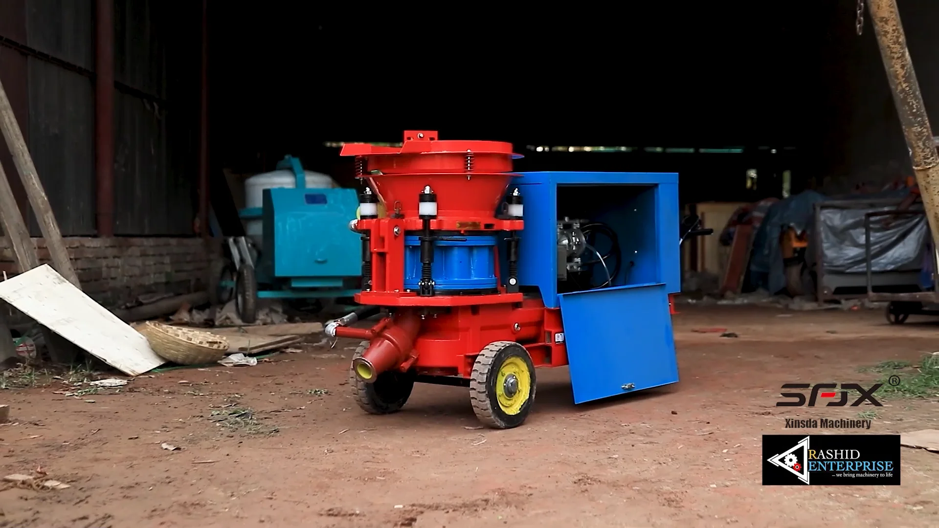 Pz-7 Tunnel Concrete Spraying Machine Wet And Dry Shotcrete Machine For ...