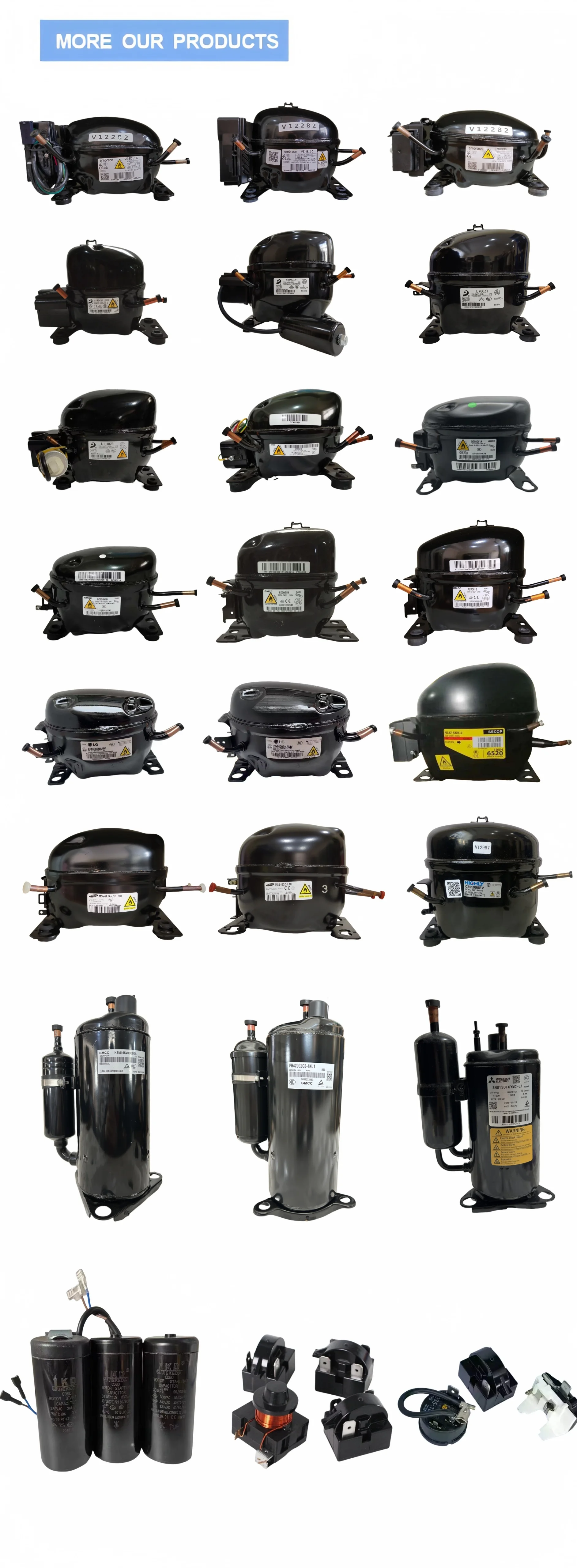 Universal Inverter Refrigerator Freezer Compressor 1/3HP 1/4HP Embraco ...