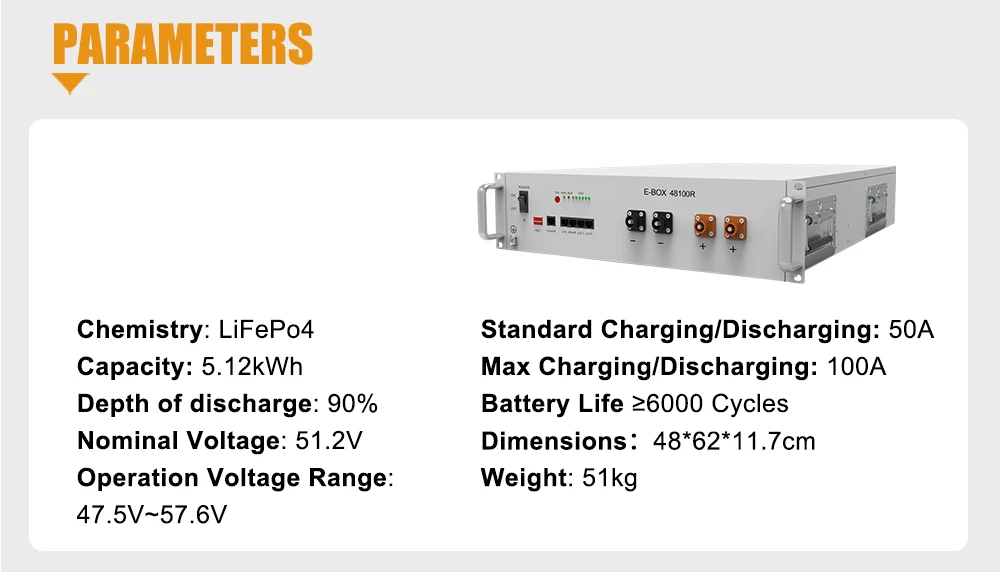 Pytes Solar 6000+ Cycles 48V Lithium Battery Pack 100ah